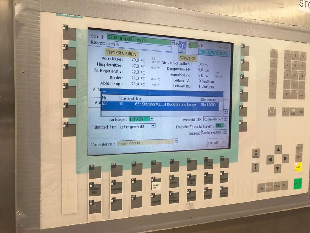 1600-2000 STORK UHT PLANT – Used-German-Machines